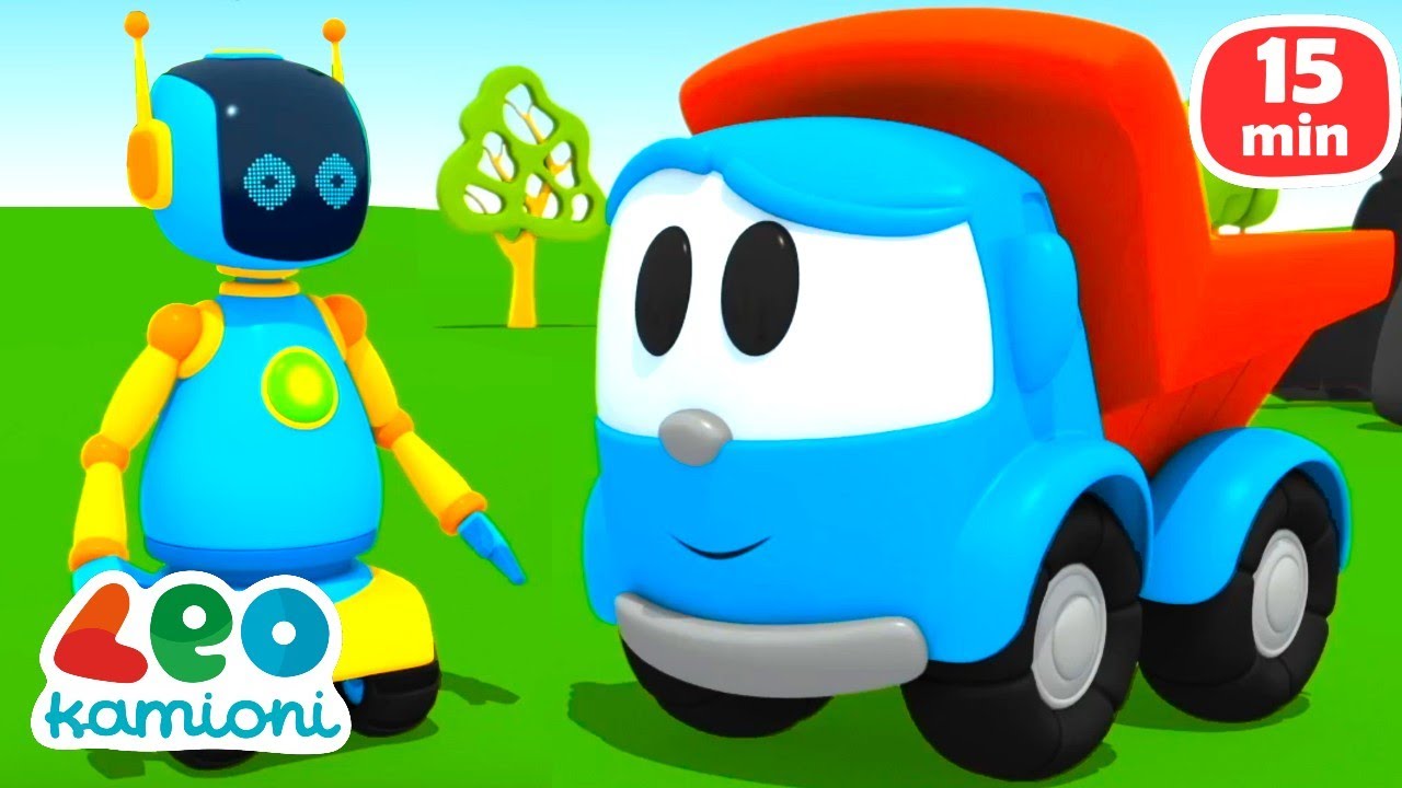 Leo Kamioni Ndërton Një Robot Film Vizatimor Për Makina Për Fëmijë