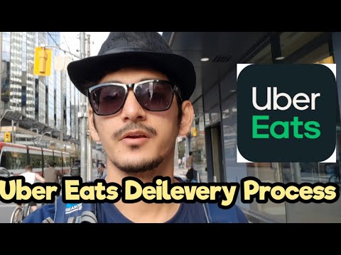 Uber Eats Delivery Driver Full Process Walking Youtube