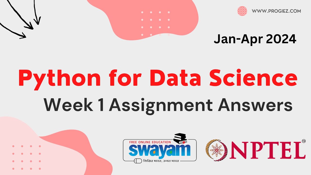 Python For Data Science Week 1 Assignment Answers And Solution Nptel