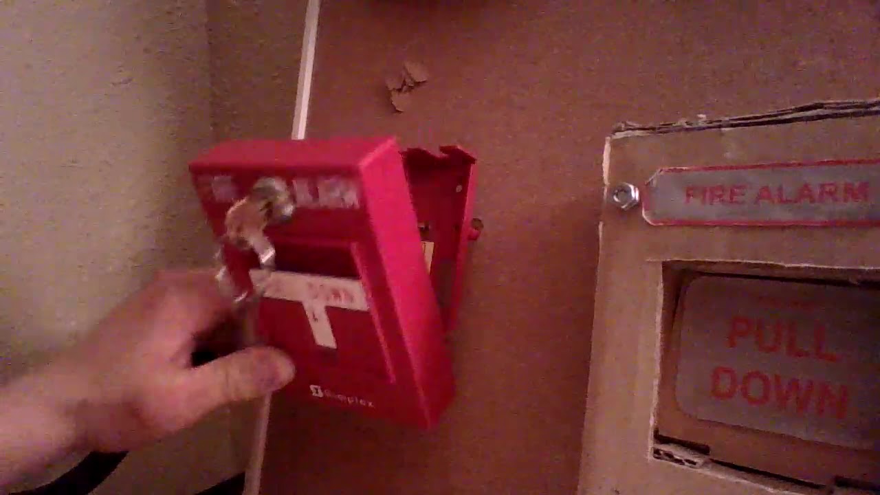 How To Reset A Simplex T Bar Fire Alarm Pull Station Youtube