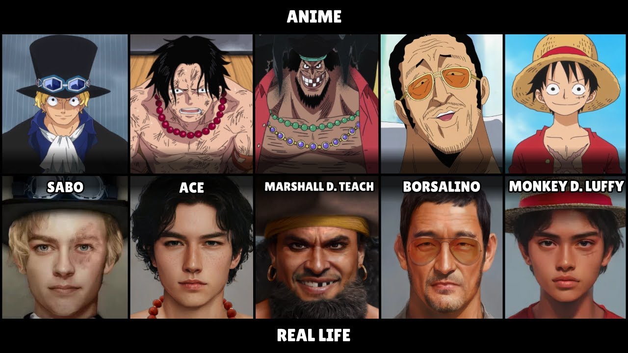 One Piece Characters In Real Life New Youtube