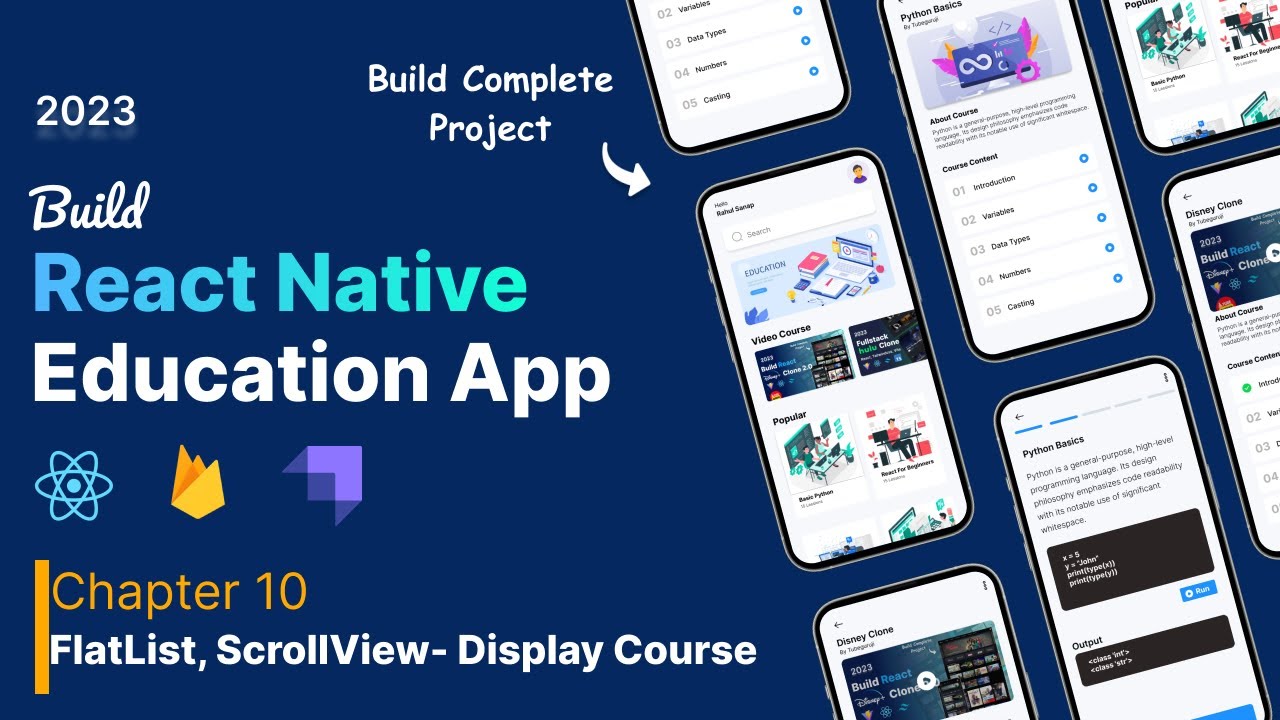 Learn React Native By Building An Educational App 10 Flatlist