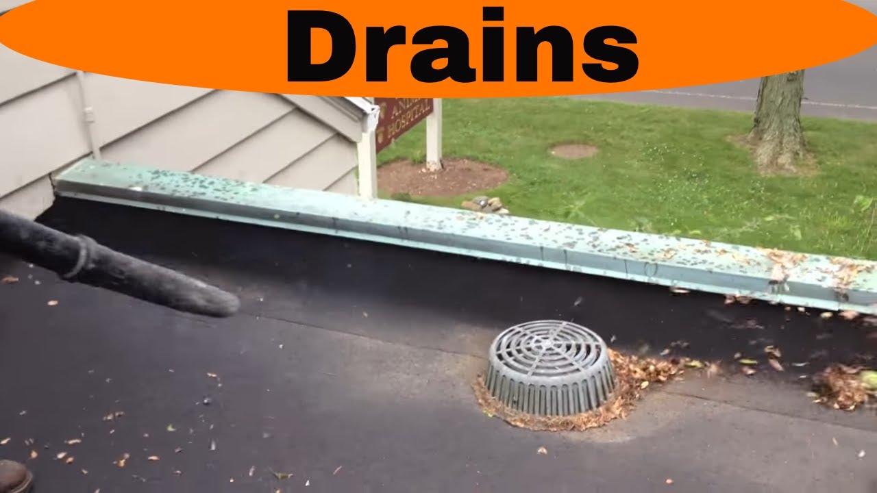 Flat Roof Drain Details For Roofs