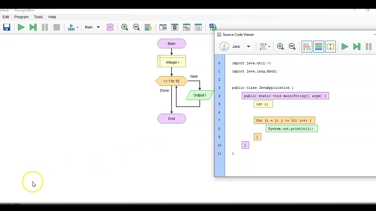 Flowchart Perulangan For Flowgorithm Youtube