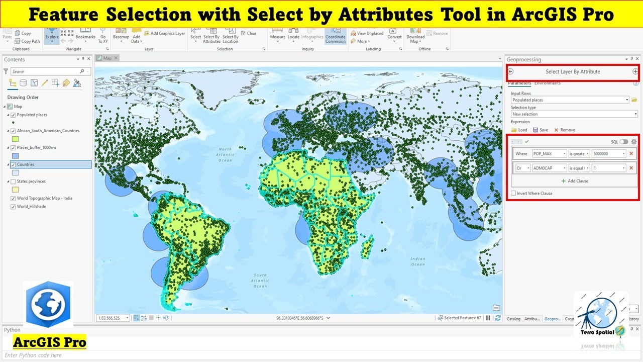 Feature Selection With Select By Attributes Tool In Arcgis Pro Youtube
