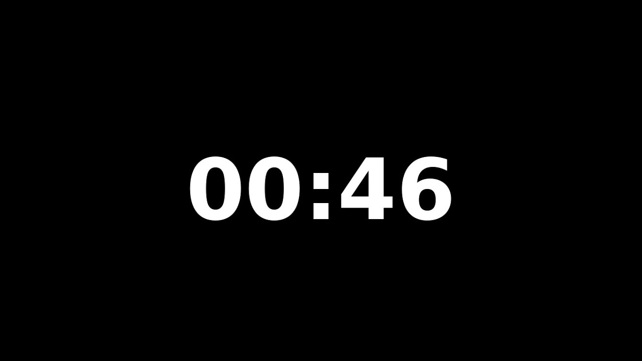 46 Second Countdown Timer Youtube