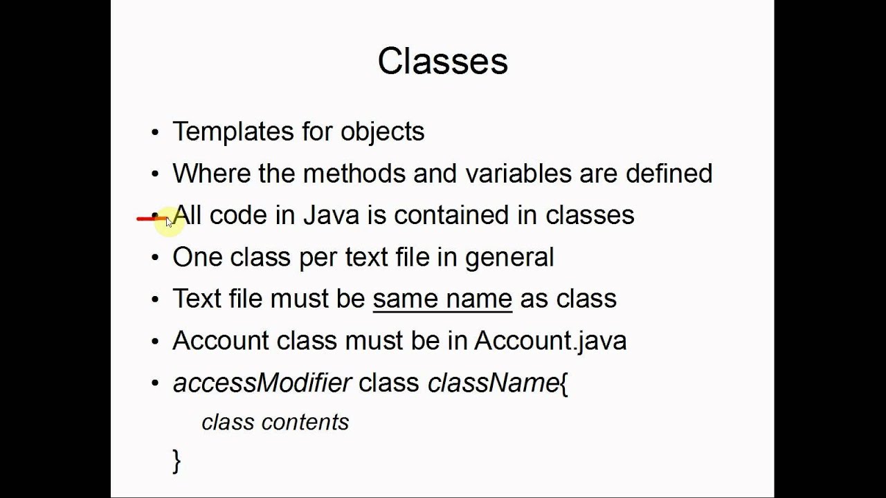 Java Objects And Classes Ap Computer Science Lesson 8 Youtube