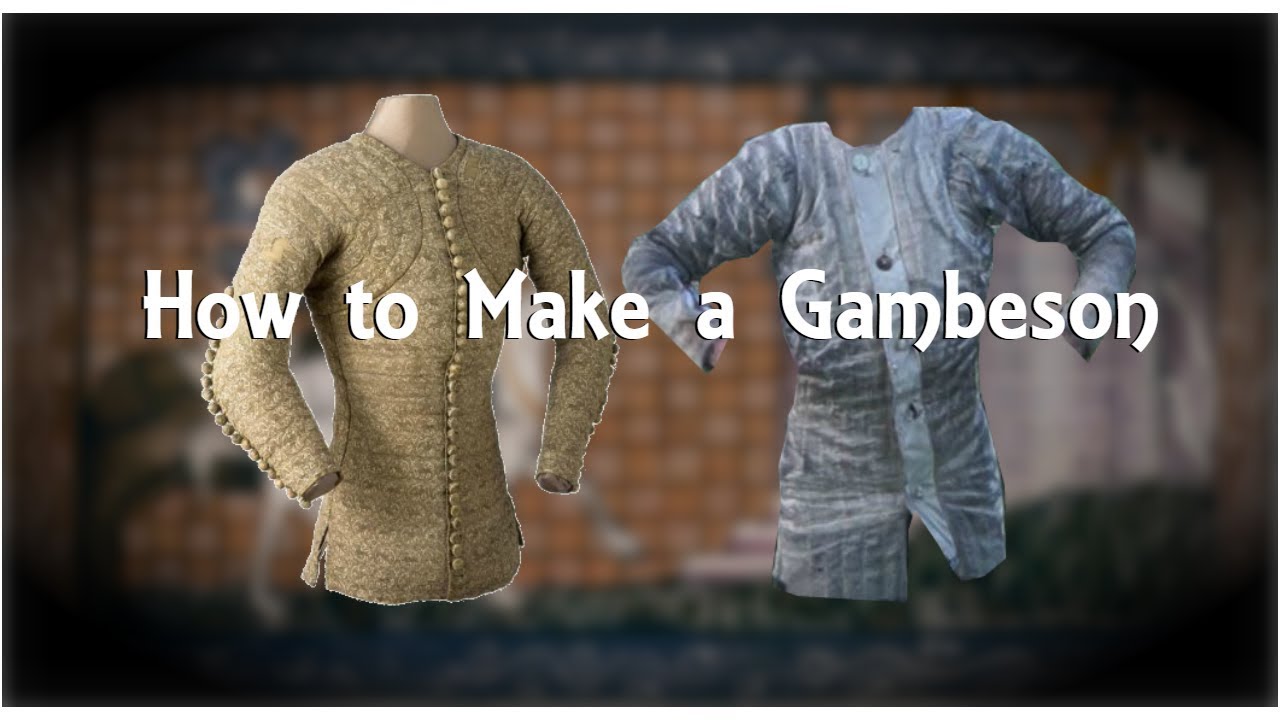 How To Make A Gambeson Youtube