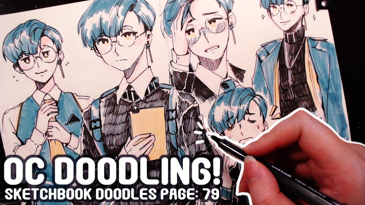 Oc Sketches Sketchbook Spread Youtube