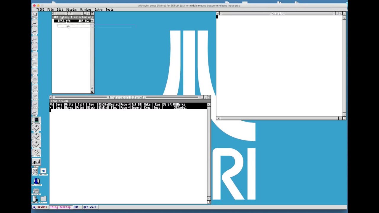 Gfa Basic Editor Include Example Youtube
