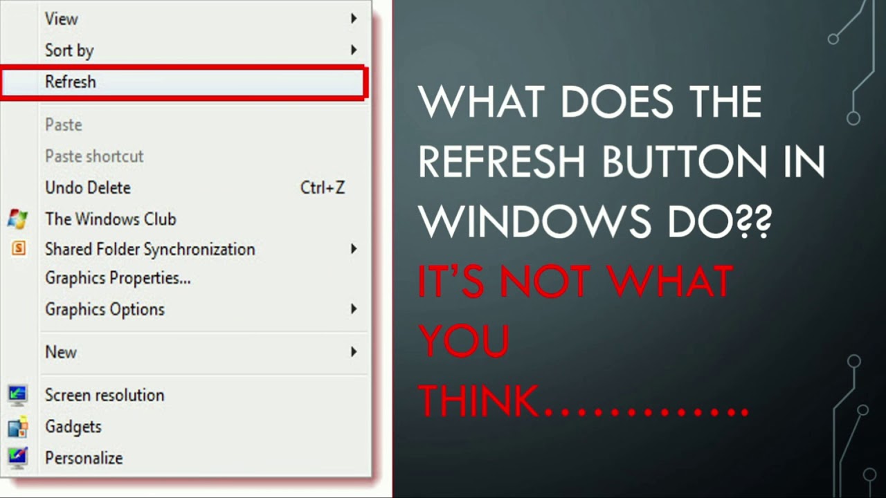 What Does The Refresh Button In Windows Actually Do It S Not What You
