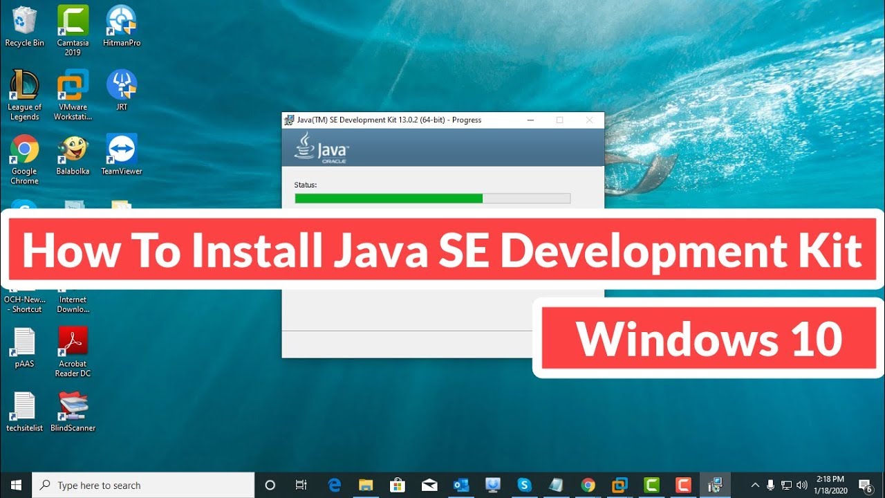 How To Install Java Se Development Kit On Windows 10 Youtube