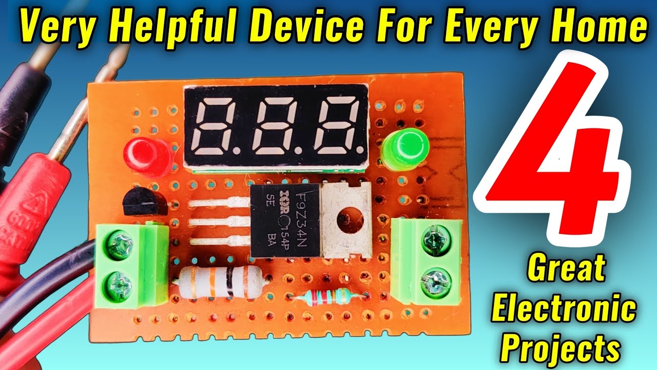 Top 4 Helpful Electronics Projects For Beginners Youtube