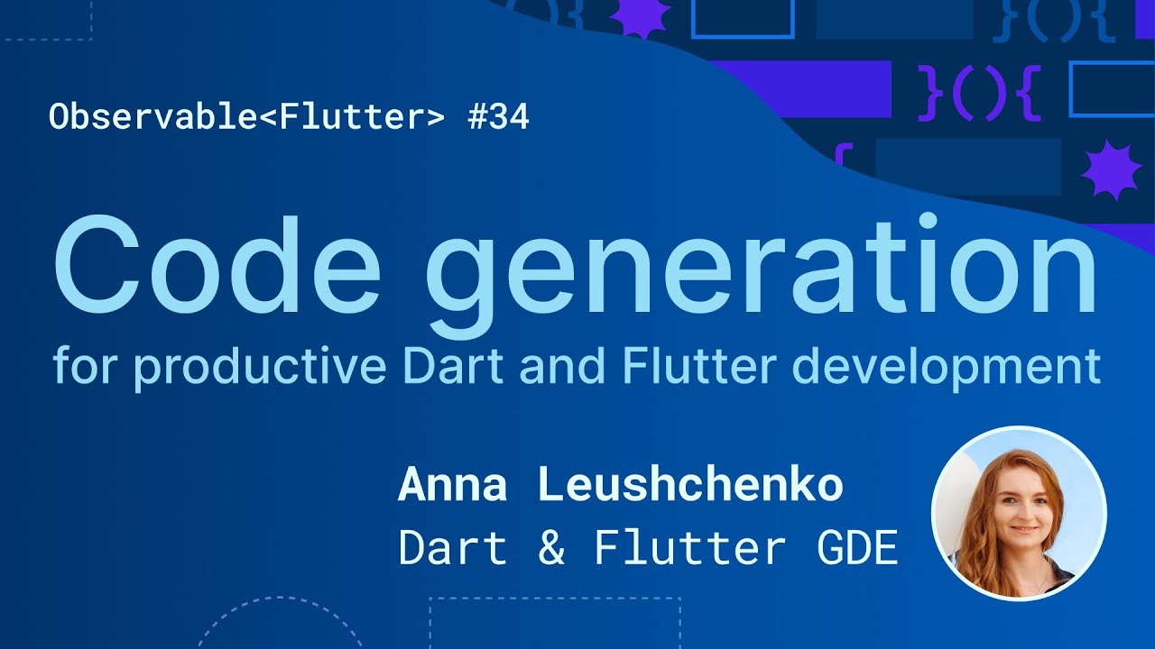Code Generation For Productive Dart And Flutter Development ёятщ Anna