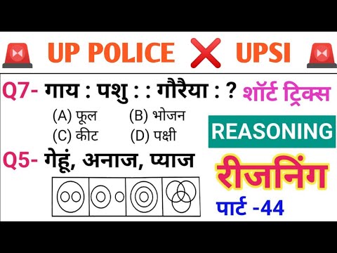 ёяыс Reasoning Practice Set 44 Up Police Up Si Constable Exam 2025