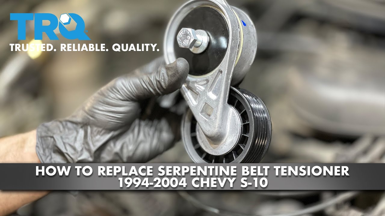 How To Replace Serpentine Belt Tensioner Chevy S 10 1994 2004 Youtube