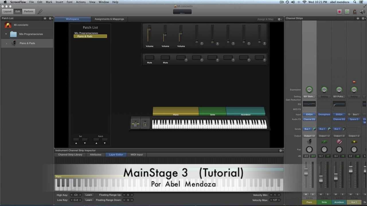 Mainstage 3 Tutorial Como Hacer El Transpose Por Abel Mendoza Youtube