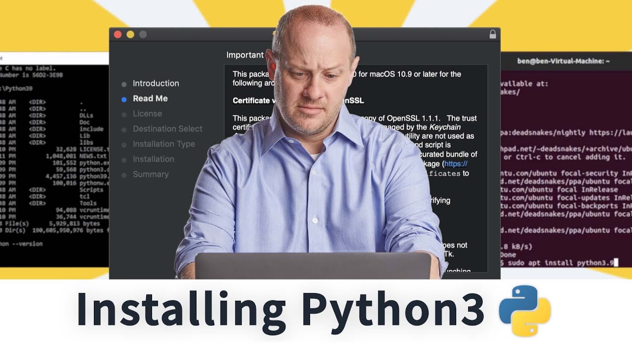How To Install Python3 Linux Mac Pc Youtube