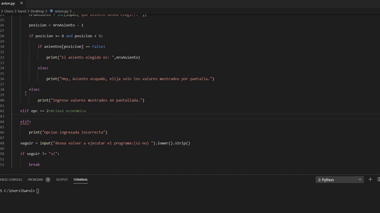 Ejercicio Python Youtube