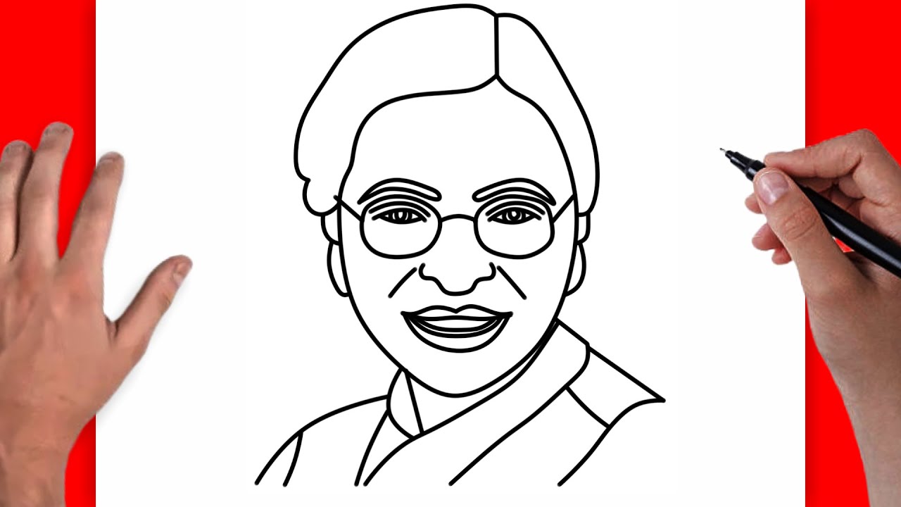 Rosa Parks Drawing Step By Step