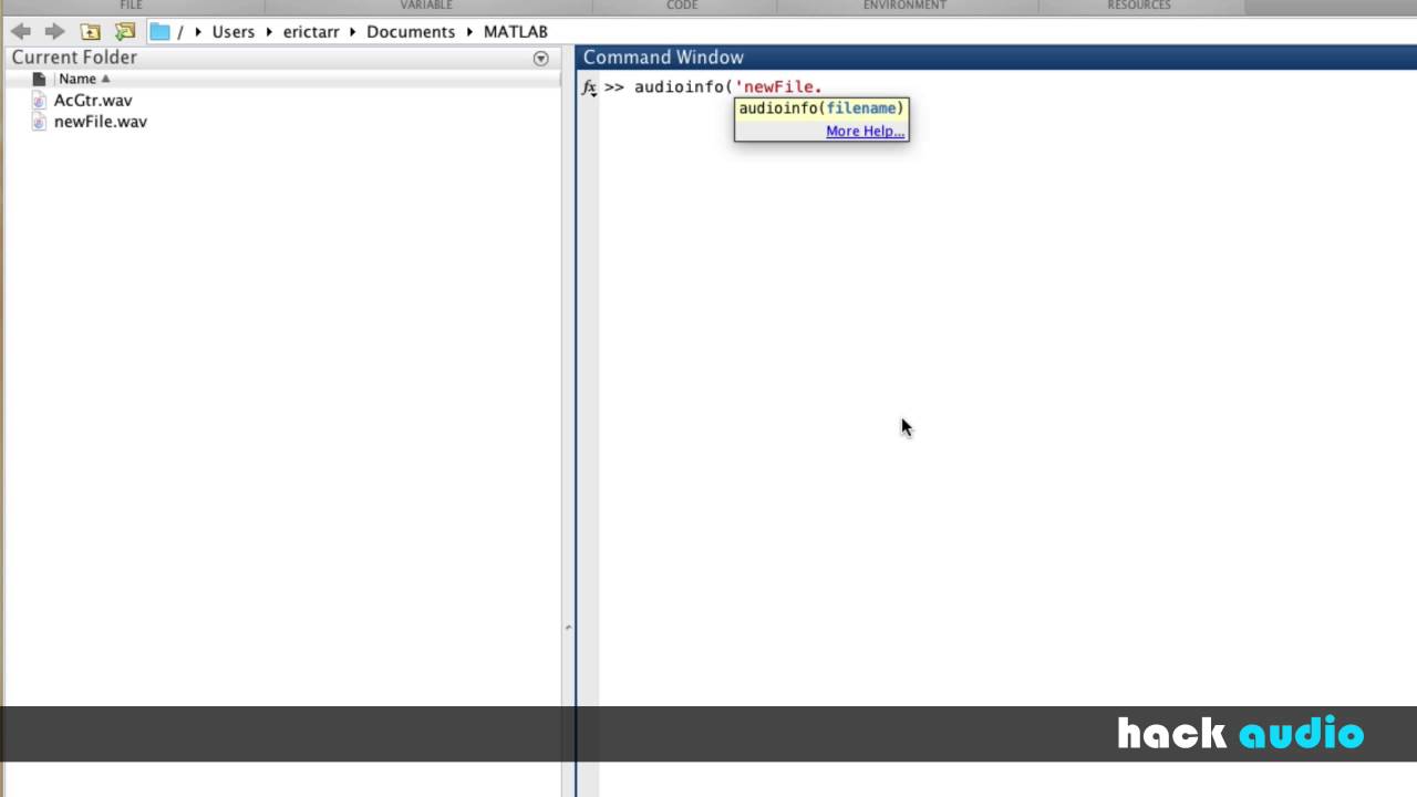 Hack Audio Matlab Audio Info Youtube