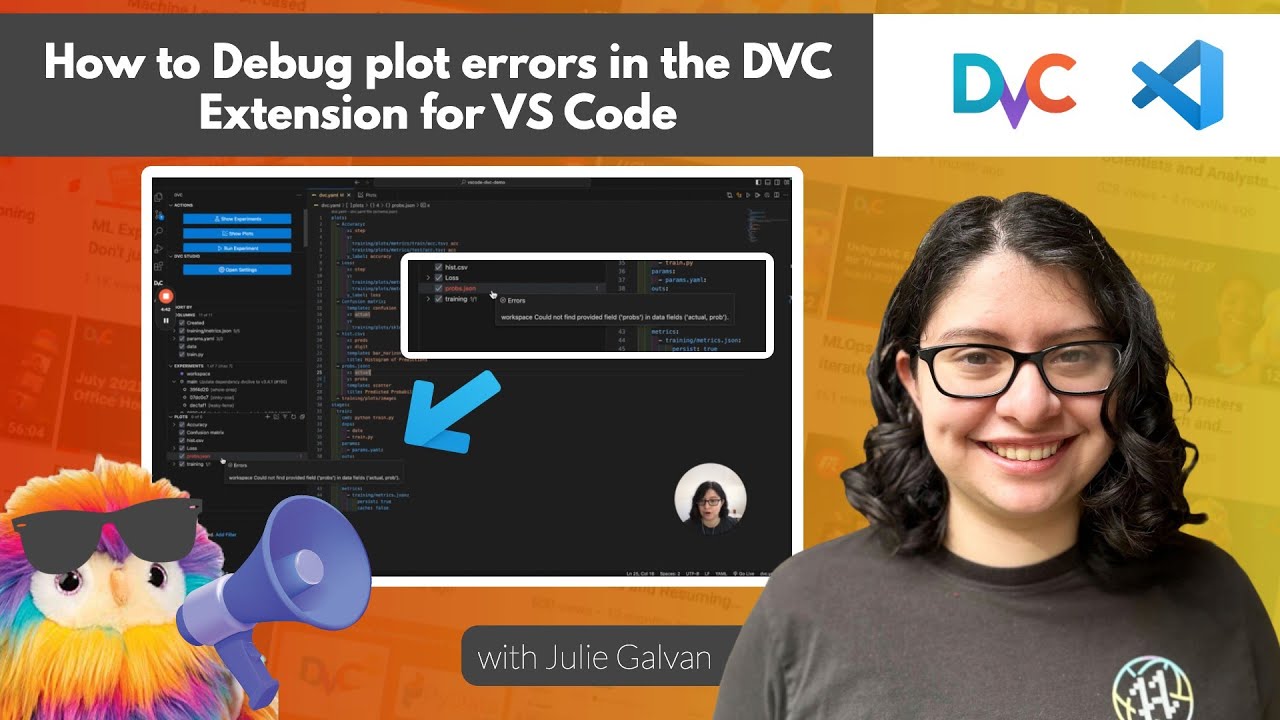 How To Debug Plot Errors In The Dvc Extension For Vs Code Youtube