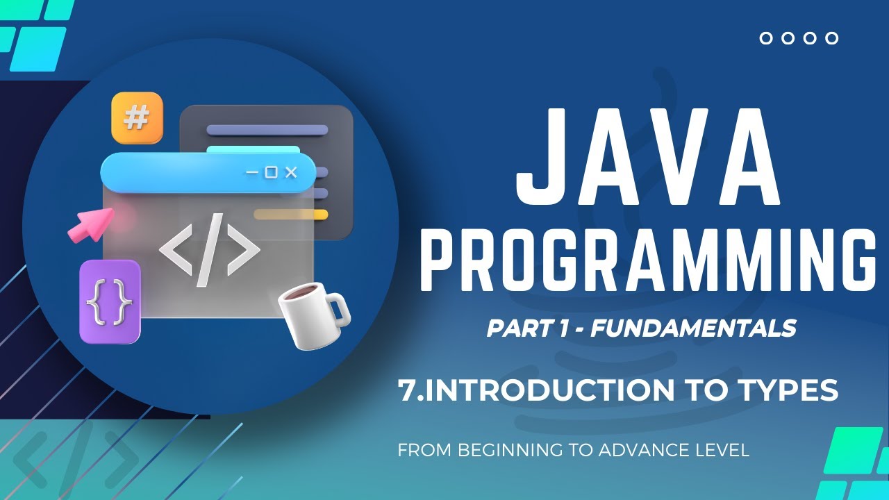 Java Programming Intoduction To Types Part 1 Fundamental For