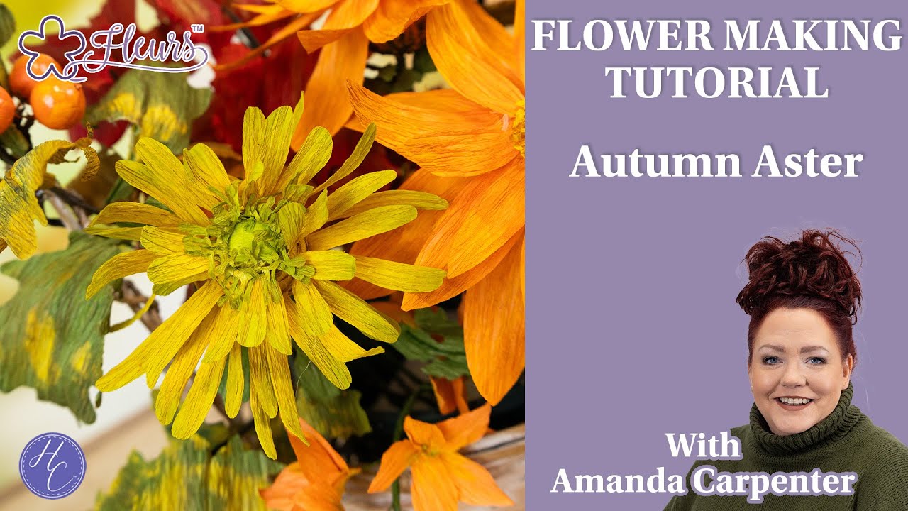 Autumn Aster Flower Making Turorial Amanda Fleurs Highlight