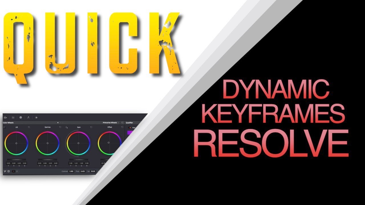 How To Use Resolve Dynamic Keyframes Youtube