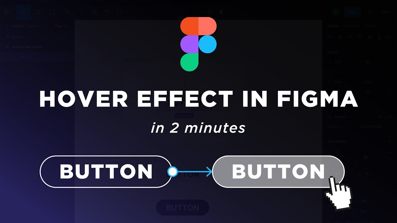 Create A Button With A Hover Effect Animation In Figma Easy Tutorial