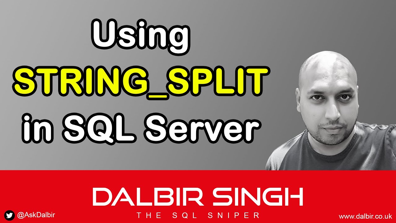 Using String Split In Sql Server Youtube