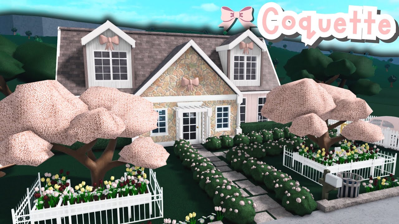 Building A Coquette House In Bloxburg Roblox Youtube