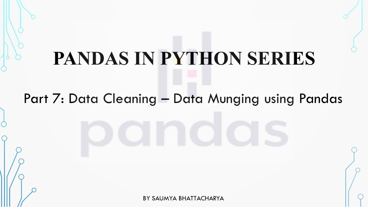 Data Cleaning Data Munging Part 7 Youtube