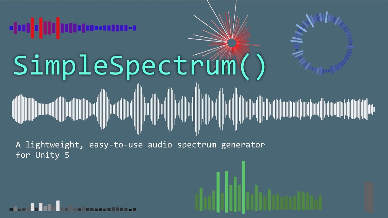 Simple Spectrum A Free Audio Spectrum Generator For Unity Youtube