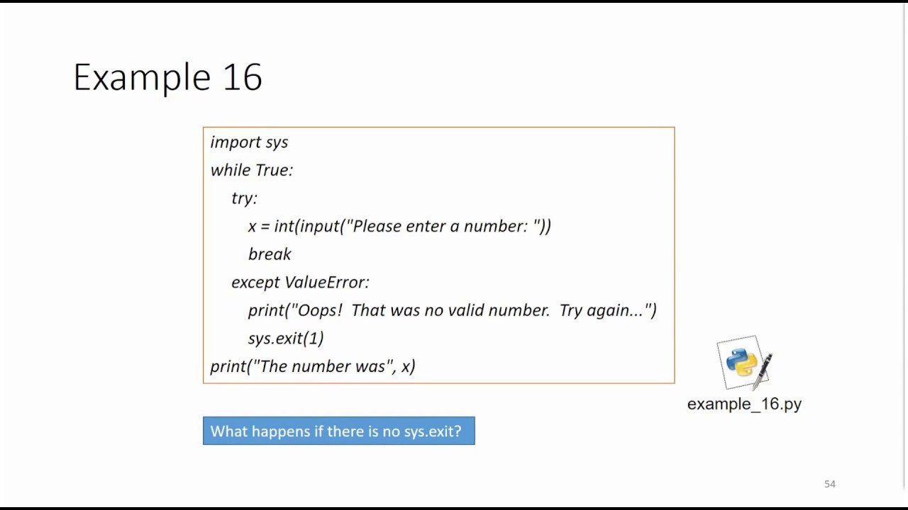 Python Programming Tutorial 24 Exceptions Youtube