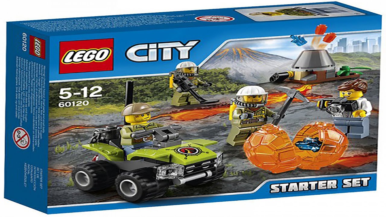 Lego City 60120 Volcano Starter Set Lego Speed Build Youtube