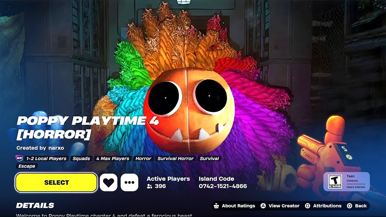 Complete Poppy Playtime Chapter 4 Horror Tutorial In Fortnite Easy