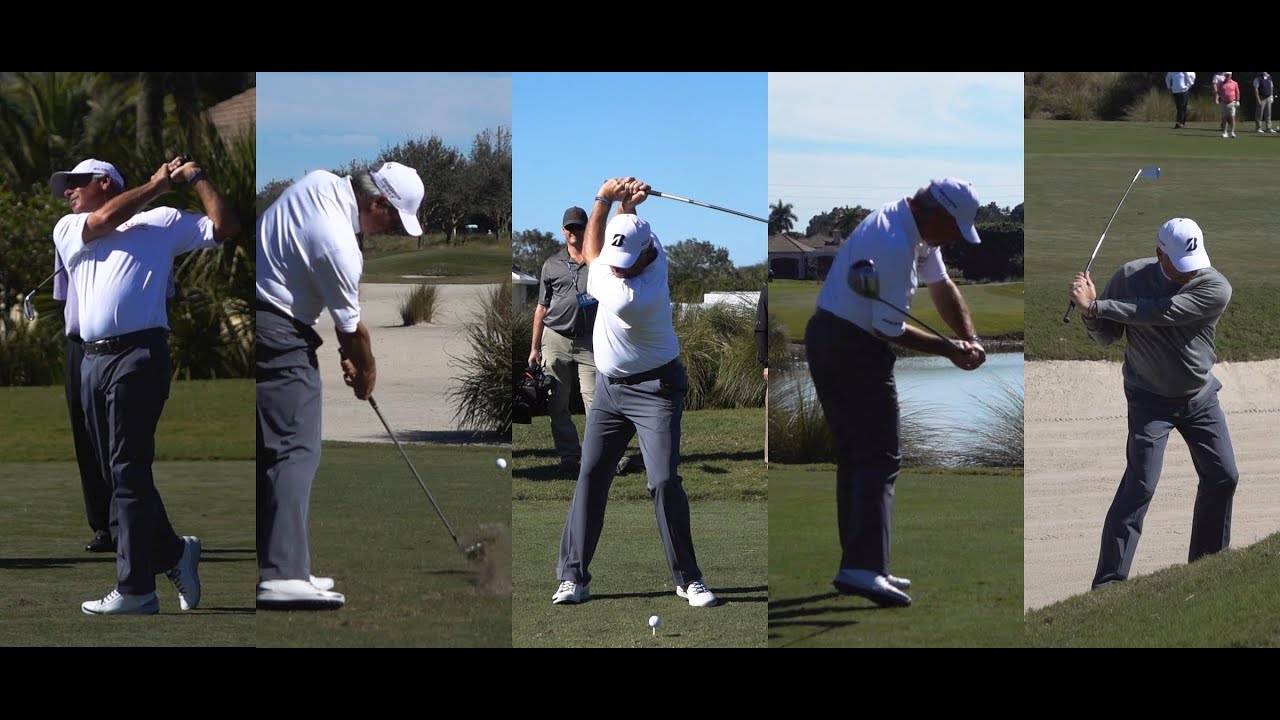 2016 Fred Couples 120fps Slow Motion Regular Golf Swing Footage Chubb