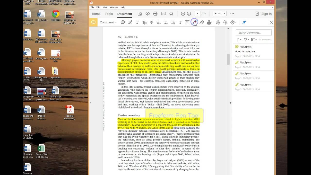 Using Adobe Acrobat Reader Dc For Annotating Pdfs