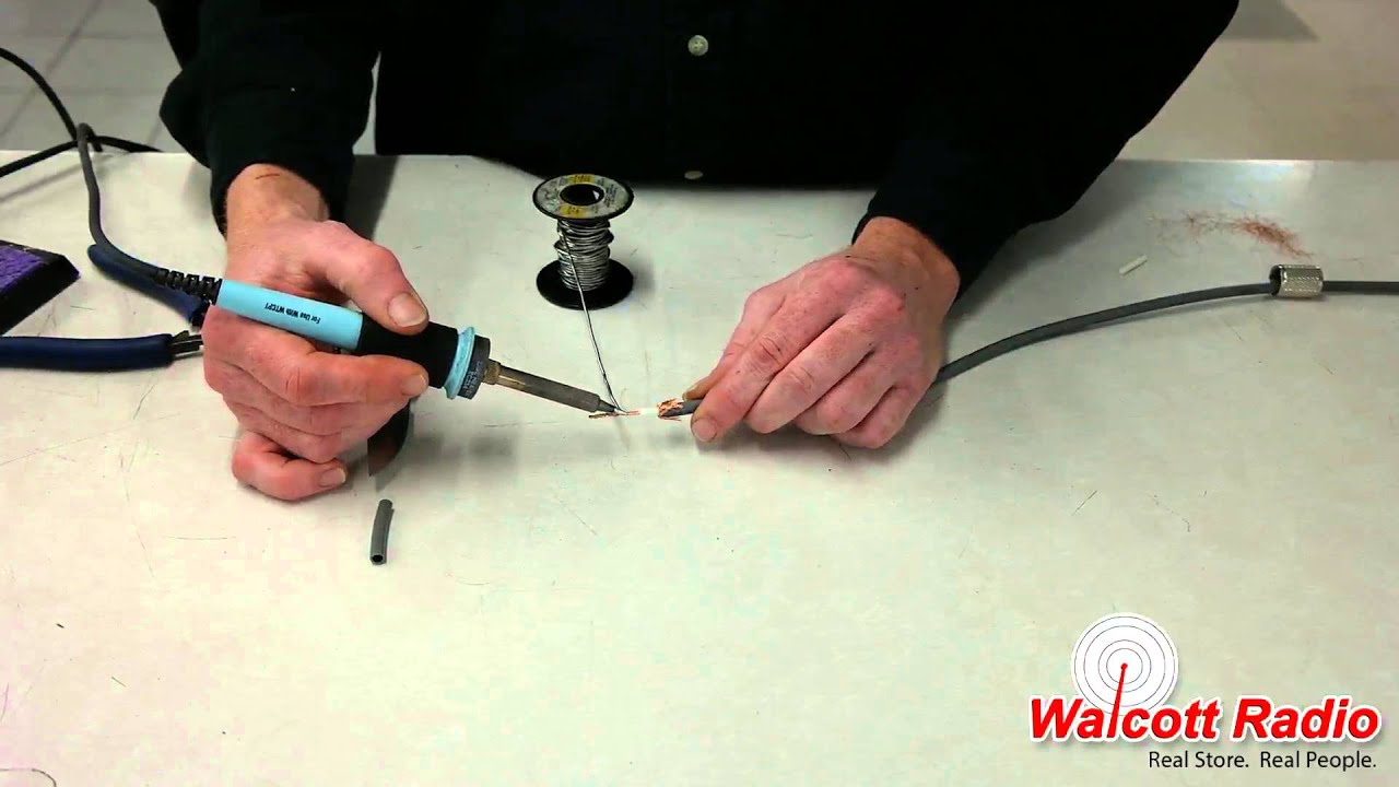 How To Install A Pl 259 Coax Connection Youtube