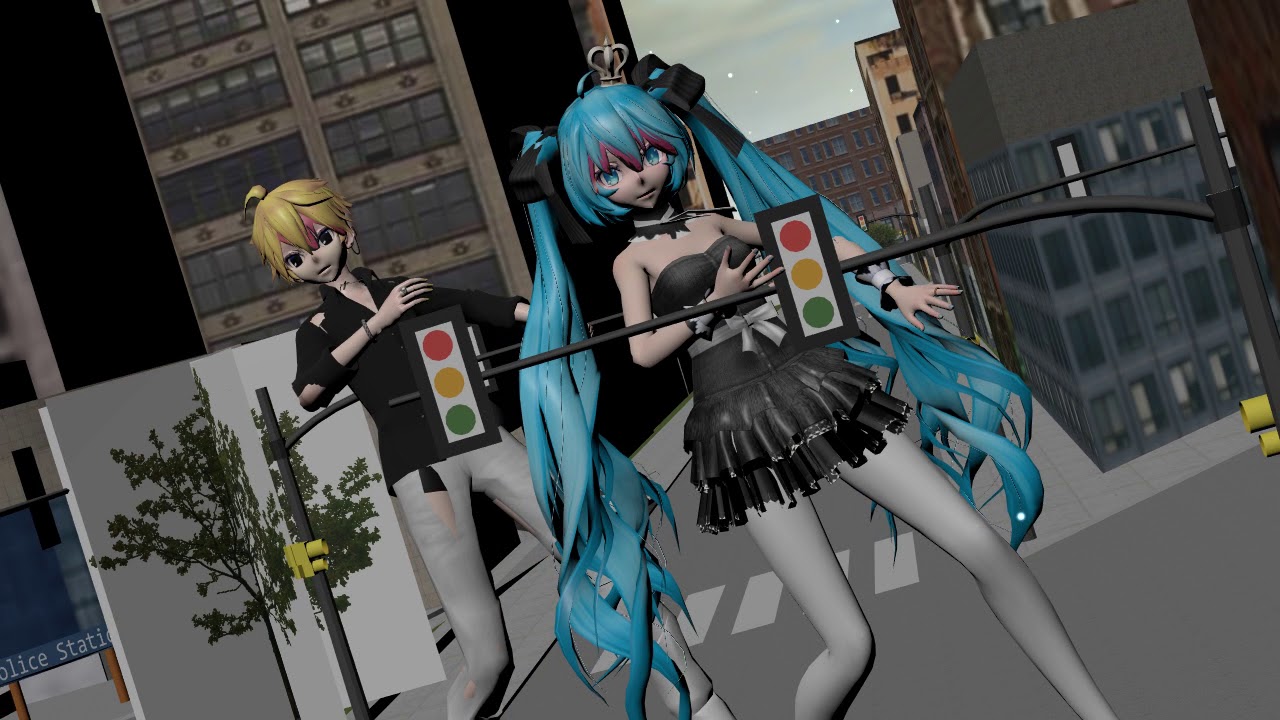 Mmd X Fairy Tail Scream Miku Lucy Len Natsu Youtube