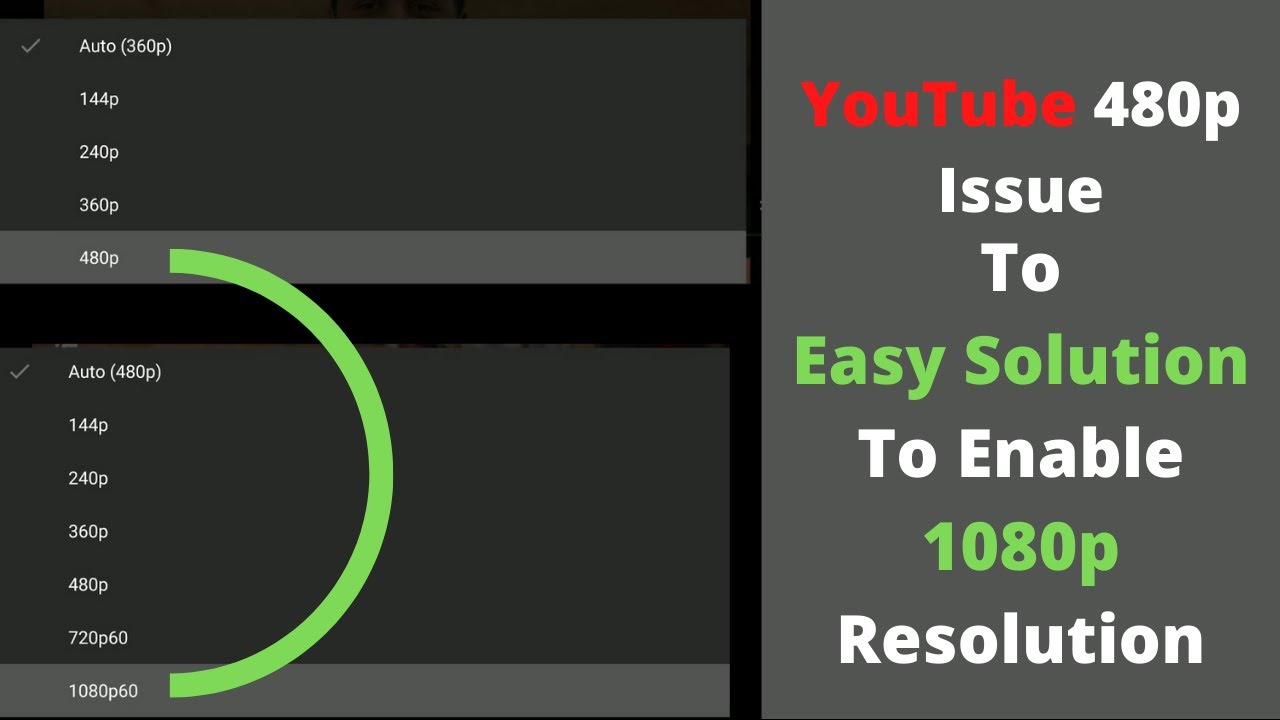 Youtube 480p Issue Why Easy Solution To Enable 1080p Resolution