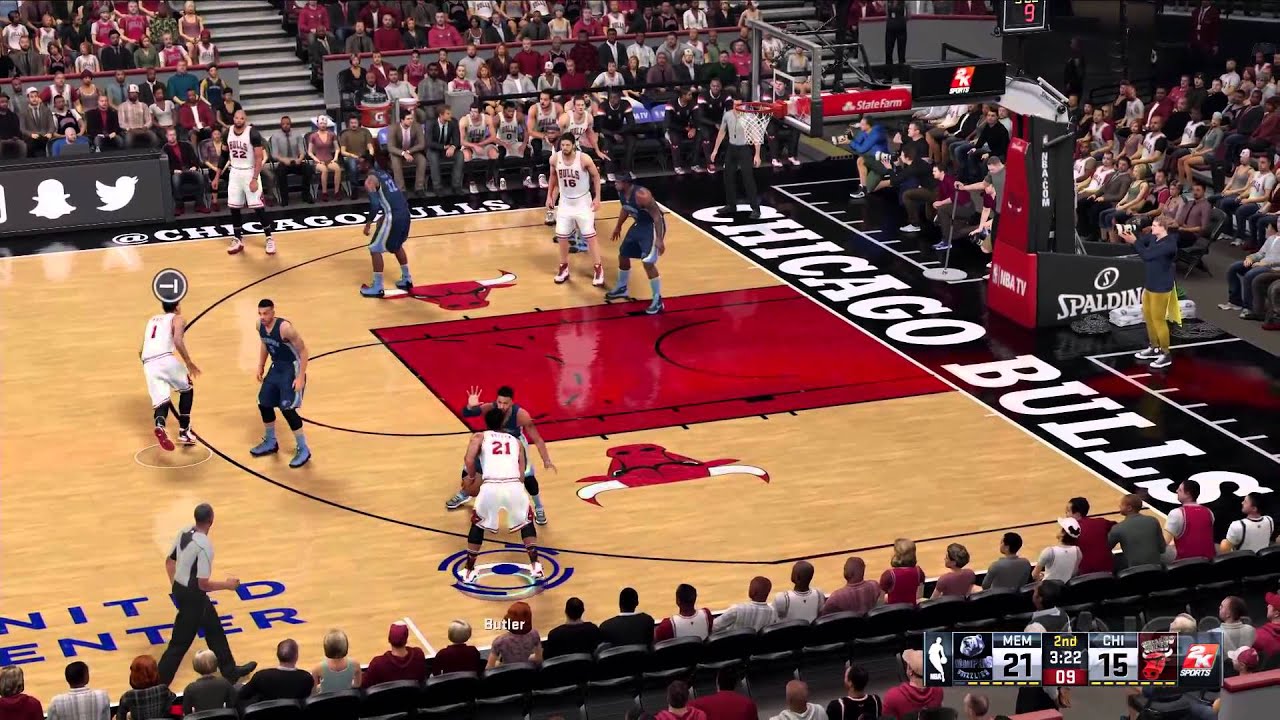 Nba 2k16 Gameplay Bulls Vs Grizzlies Youtube
