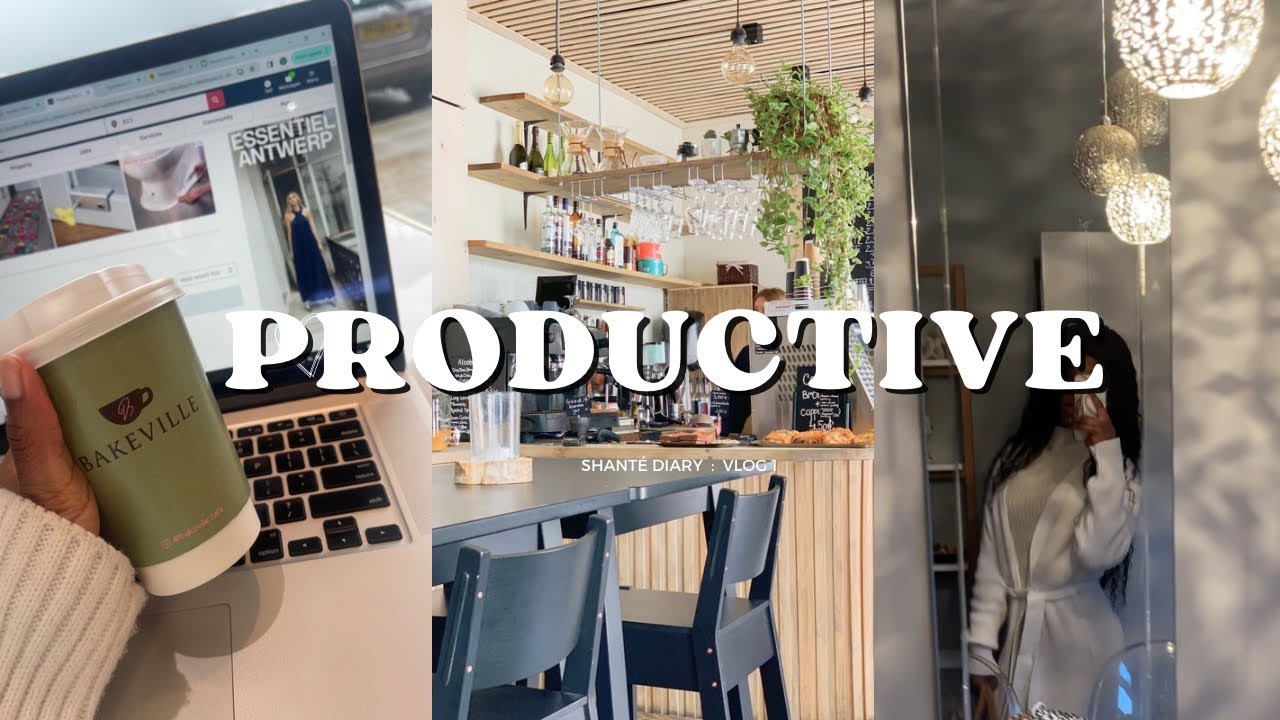 Light Productive Day In My Life тщб тфв Cafe Work Online Course Relaxing