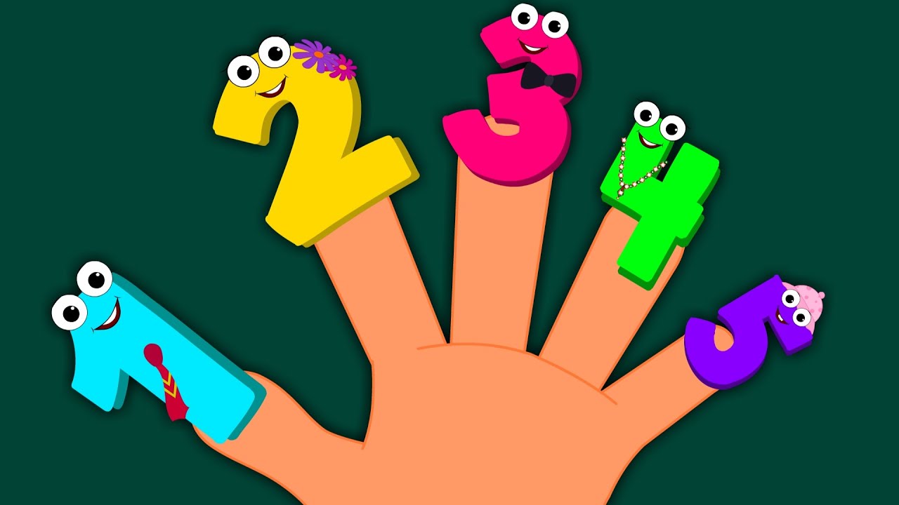 Numbers Finger Family Nursery Rhymes For Babies And Kids Songs Youtube
