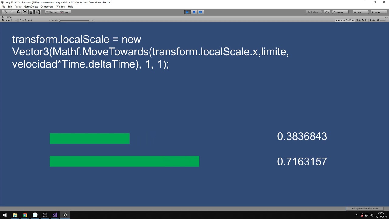 Unity Mathf Movetowards Youtube