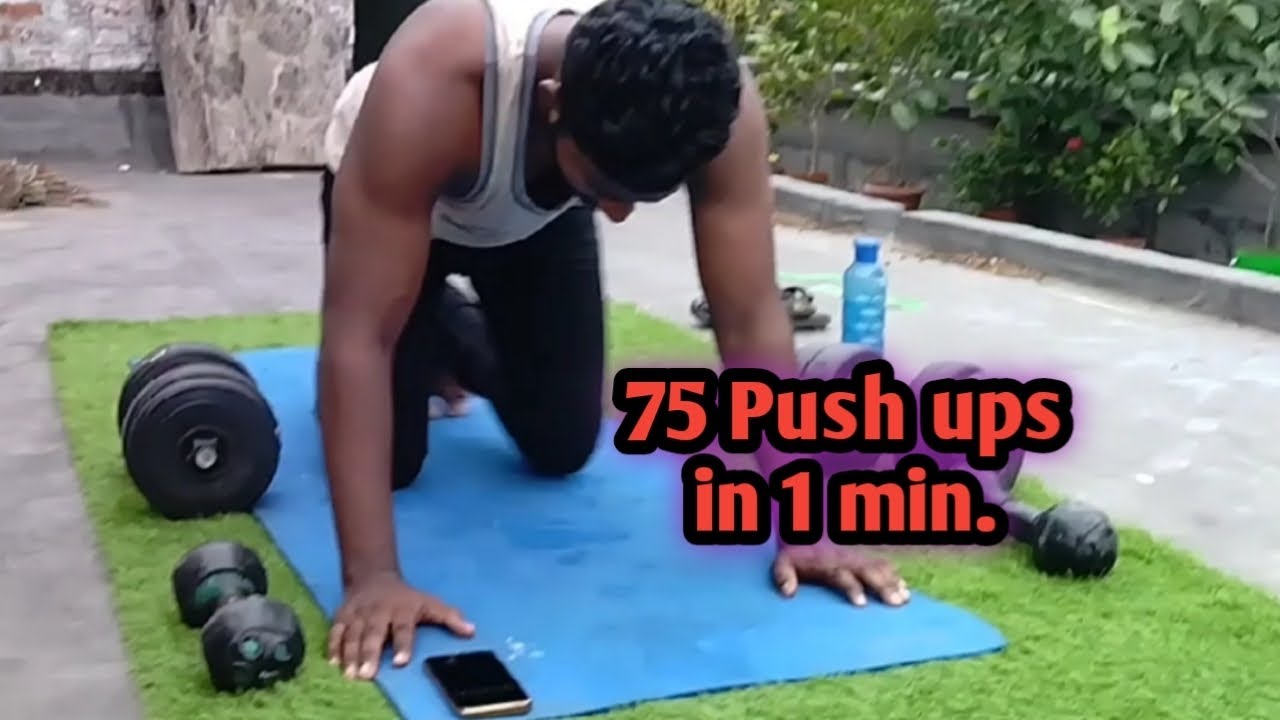 75 Push Ups In 1 Minuteёяш ёяфеёяфе Youtube
