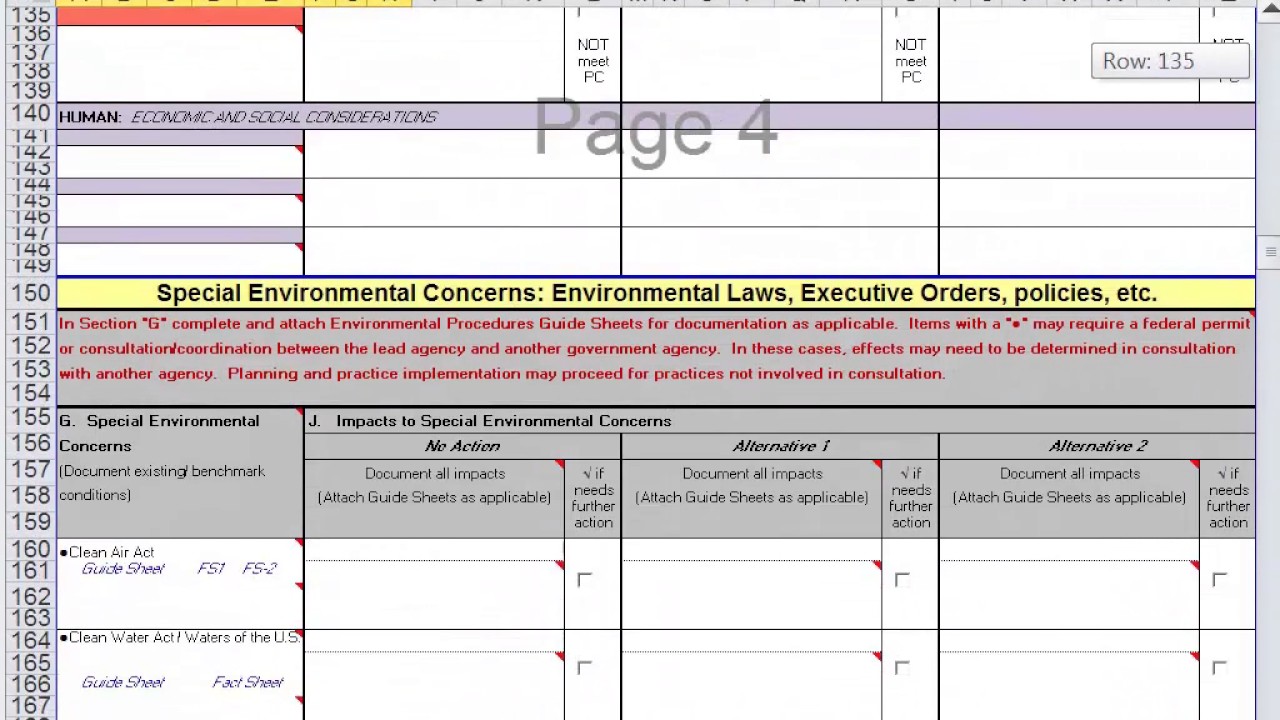 3 4 Nrcs Cpa 52 Environmental Evaluation Worksheet Youtube