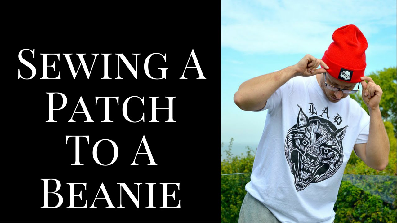 Sewing A Patch To A Beanie Youtube