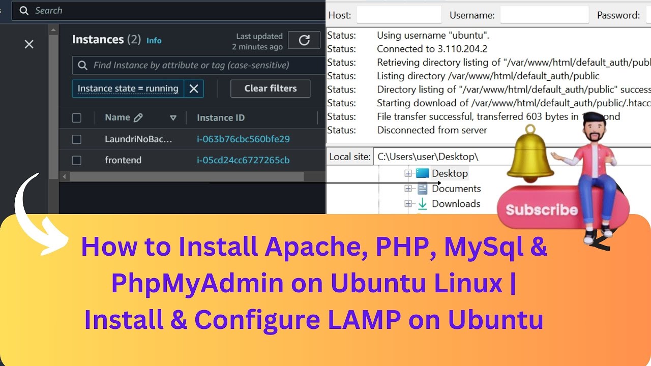 How To Install Apache Php Mysql Phpmyadmin On Ubuntu Linux With Ec2